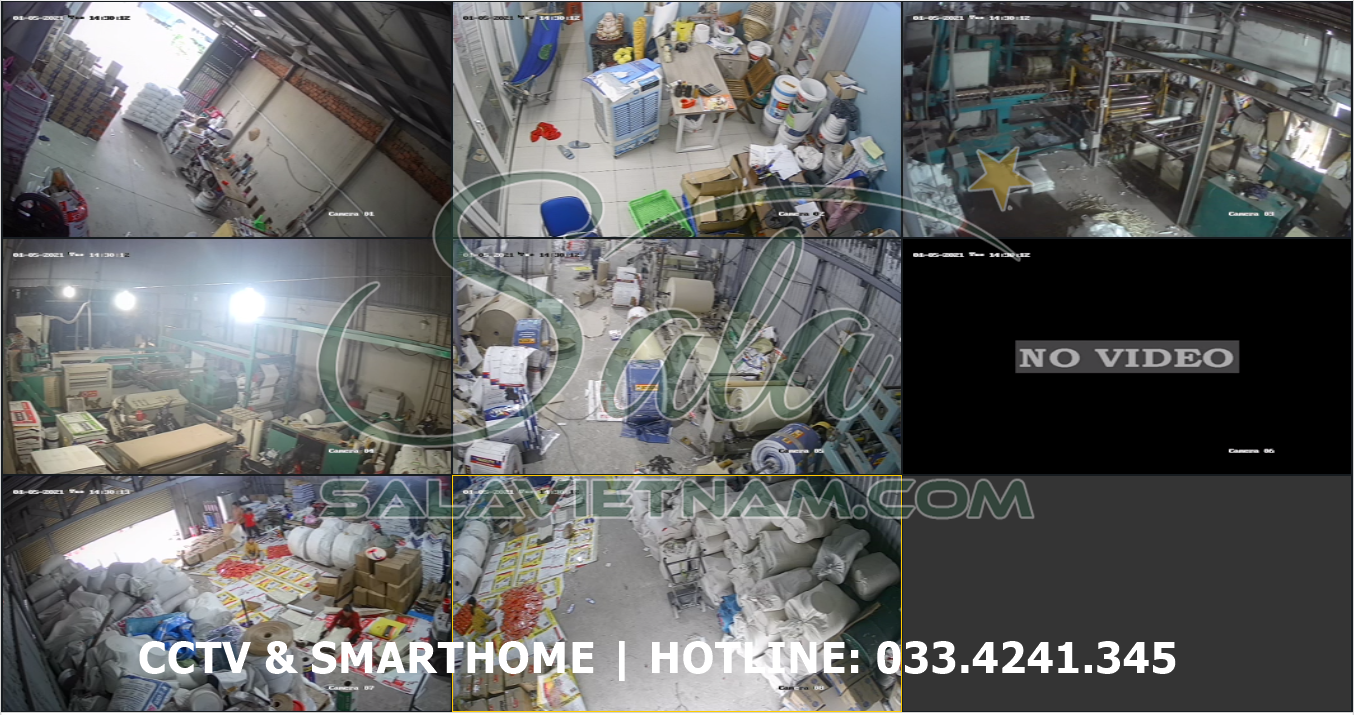 Giải pháp lắp đặt camera cho xưởng sản xuất bao bì